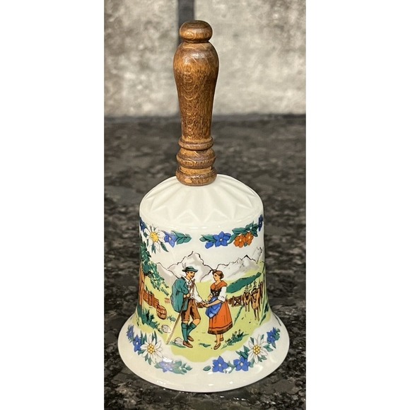 SPM Walkure | Accents | Vintage Spm Walkure Porcelain Bell Wooden ...